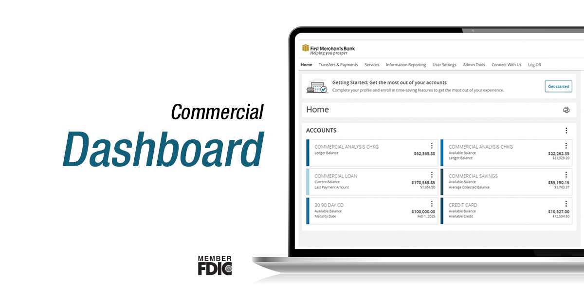 Commercial Dashboard | First Merchants Bank