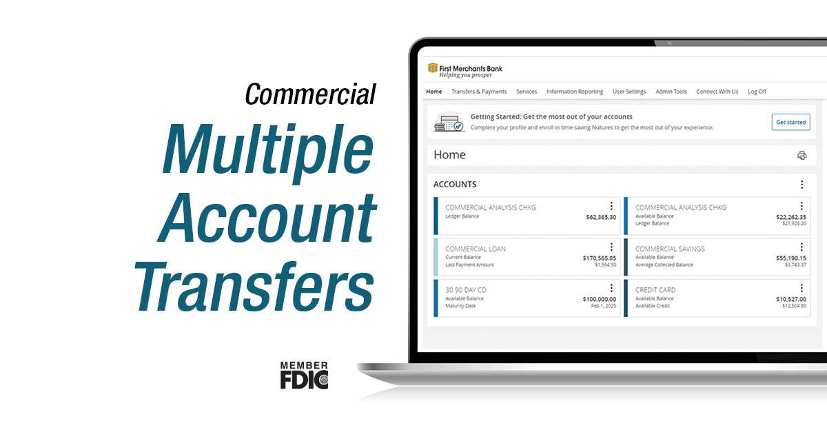 Multiple-Account Transfers | First Merchants Bank