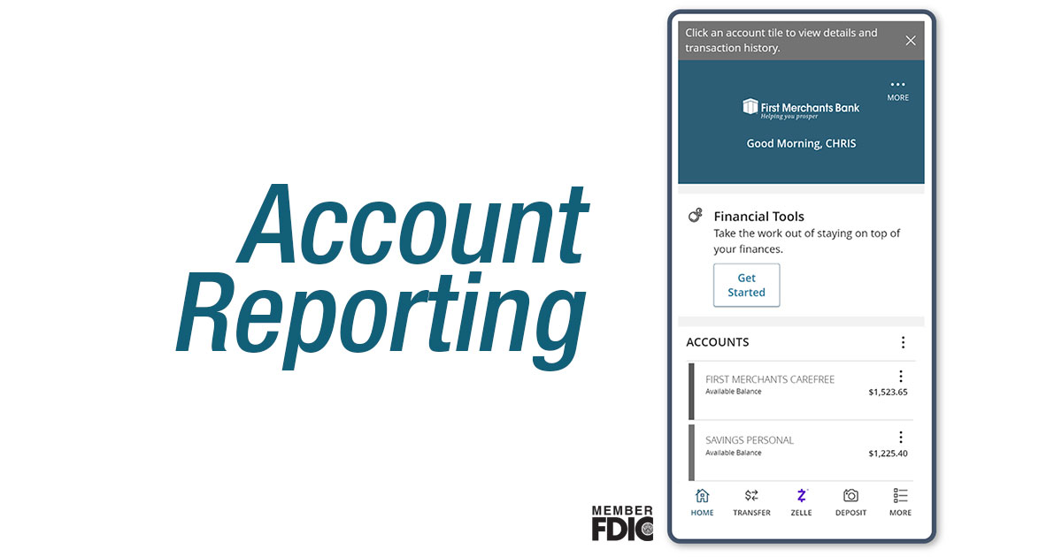 Searchable Account History and More | First Merchants Bank
